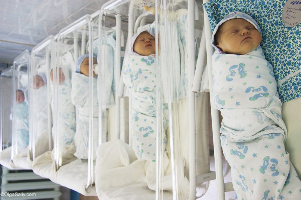 One day in Russian Maternity hospital. Photostory