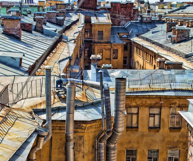 The Rooftop Tours in St. Petersburg, Russia. Roofing and different ...